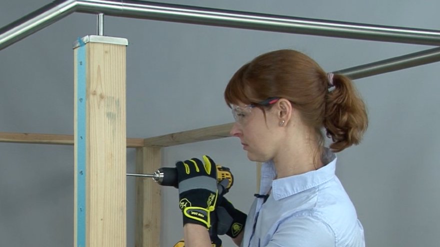 How-To Video: DIY Cable Sleeve Installation with Wood Posts ...