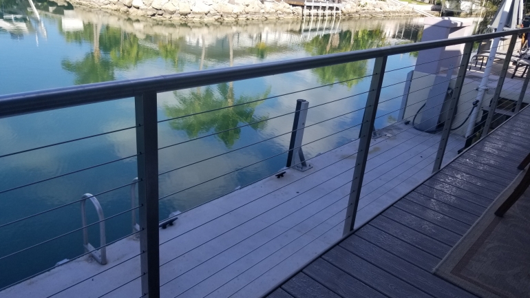 Coastal Cable Railing System Offers Dazzling View of the Bay for a ...