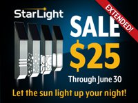 Starlight - Solar Powered LED Accent Light - AGSstainless.com