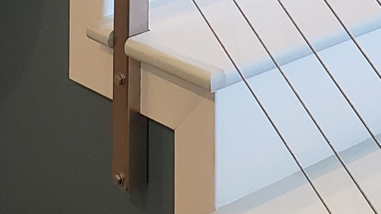 Custom Stair Railing Parts for Partially Enclosed Staircase ...