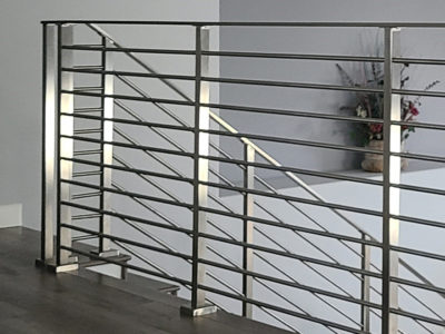 Modern Stair Rod Railing - AGSstainless.com